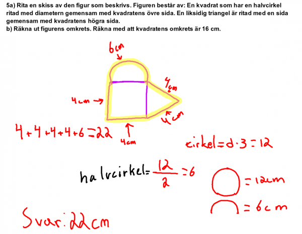 Geometri år 7 - Vinklar, fyrhörningar, trianglar, cirkelns omkrets ...